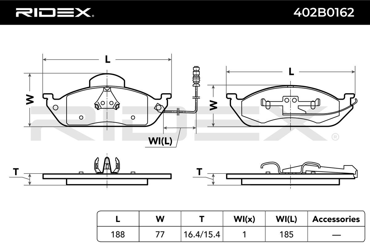 Kampas Rem Depan (RIDEX 402B0162) – Otokars.id